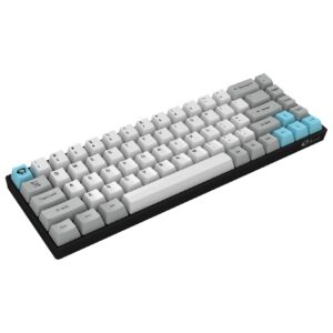 akko 3068 mini mechanical gaming keyboard bluetooth wired dual mode cherry mx switch pbt keycaps (cherry mx red)