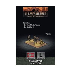 flames of war: late war: german: 8cm mortar platoon (ge785)