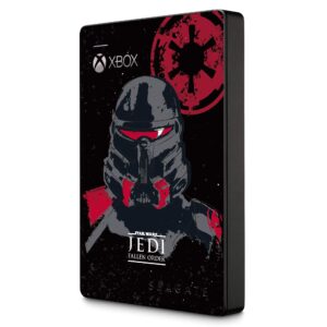 seagate external portable hdd, 2tb, star wars edition, jedi fallen order, officially licensed for xbox, and two-year rescue services (stea2000426)