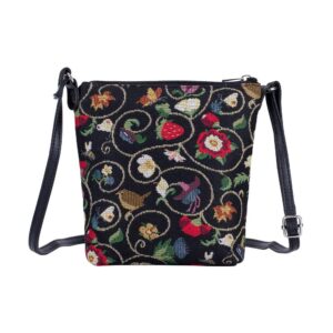 signare tapestry small crossbody bag sling bag for women with jacobean dream design