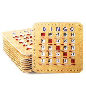 gse games & sports expert 5ply stitched shutter bingo cards, finger-tip shutter slide bingo cards, easy-read large print bingo cardboard with sliding windows (25-pack)