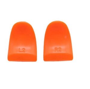 1 pair l2 r2 button extenders trigger buttons for ps4 / ps4 slim / ps4 pro game controller (orange)