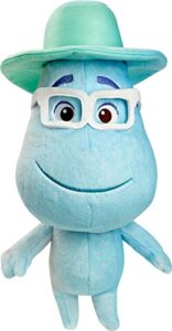 mattel disney pixar soul joe gardner feature plush doll collectible approx 16-in tall, huggable stuffed character toy with movie-authentic look, collectors gift