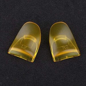 1 pair l2 r2 button extenders trigger buttons for ps4 / ps4 slim / ps4 pro game controller (clear yellow)