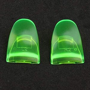 1 pair l2 r2 button extenders trigger buttons for ps4 / ps4 slim / ps4 pro game controller (clear green)