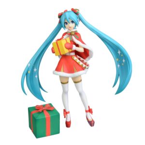 sega hatsune miku super premium action figure christmas 2019, 9"