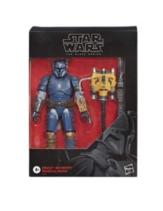 star wars the black series heavy infantry mandalorian toy 6-inch scale the mandalorian collectible deluxe action figure, kids ages 4 and up