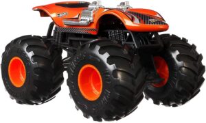 hot wheels monster trucks twin mill die-cast 1:24 scale vehicle with giant wheels for kids age 3 to 8 years old great gift toy trucks large scales