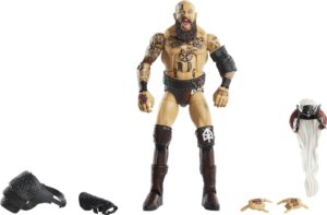 wwe erik elite series #80 deluxe action figure with realistic facial detailing, iconic ring gear & accessories