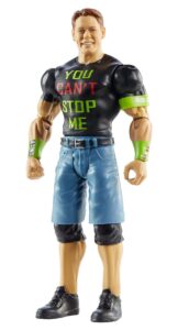 wwe mattel john cena basic series #113 action figure in 6-inch scale with articulation & ring gear, multi (glb17)