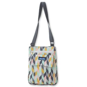 kavu for keeps bag with hip crossbody adjustable purse strap, chevron sketch