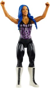 wwe sasha banks basic series #112 action figure in 6-inch scale with articulation & ring gear