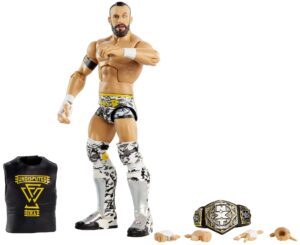 wwe bobby fish elite series #79 deluxe action figure with realistic facial detailing, iconic ring gear & accessories