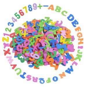 aylifu foam stickers, 260 pieces self-adhesive foam alphabet letters and numbers sticker for kid's arts craft supplies - assorted colors