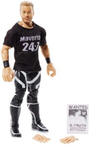 wwe drake maverick elite series #78 deluxe action figure with realistic facial detailing, iconic ring gear & accessories