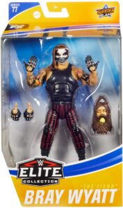 wwe mattel the fiend bray wyatt elite series #78 deluxe action figure with realistic facial detailing, iconic ring gear & accessories, multi (gky13)