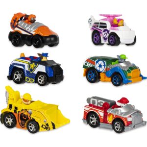 paw patrol, true metal classic gift pack of 6 collectible die-cast vehicles, 1:55 scale