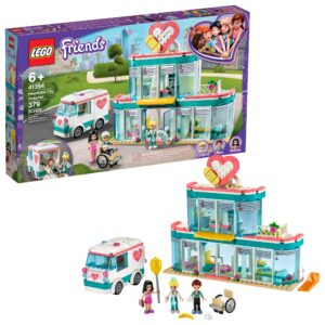 lego friends heartlake city hospital 41394 best doctor toy building kit, featuring friends character emma, new 2020 (379 pieces)