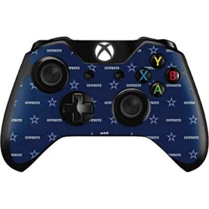 skinit decal gaming skin compatible with xbox one controller - officially licensed nfl dallas cowboys blitz series design