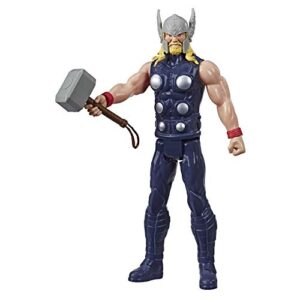 avengers marvel titan hero series blast gear thor action figure, 12" toy, inspired by the marvel universe, for kids ages 4 & up