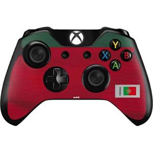 skinit decal gaming skin compatible with xbox one controller - originally designed portugal soccer flag design