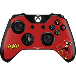 skinit decal gaming skin compatible with xbox one controller - officially licensed warner bros flash portrait design