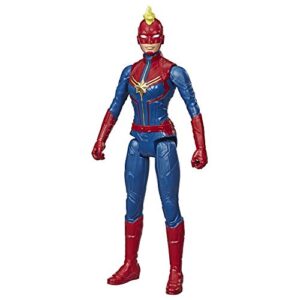 avengers marvel titan hero series blast gear captain marvel action figure