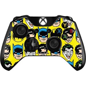 skinit decal gaming skin compatible with xbox one controller - officially licensed warner bros batman robin joker all over print design