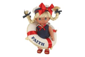 precious moments, the doll maker 12" you're a life saver - faith - blonde doll (model: 6686)