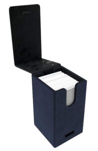 ultra pro e-85763 suede collection alcover tower deck box-sapphire