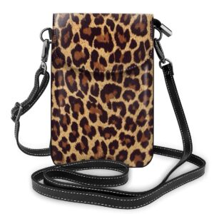 yongcoler fashion small cellphone crossbody shoulder bag leopard print cell phone purse wallet lightweight roomy pockets smartphone bag for women girls teens