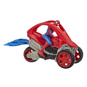 spider-man marvel stunt vehicle 6-inch-scale super hero action figure and vehicle toy great kids for ages 4 and up