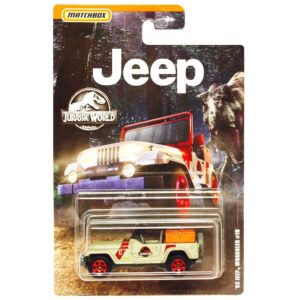 matchbox '93 jeep wrangler #10 jurassic world diecast 1:64 scale