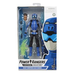 power rangers lightning collection 6" beast morphers blue ranger collectible action figure toy with accessories