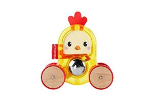 fisher-price rollin’ surprise rooster, push-along toy vehicle for baby