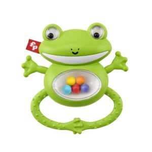 fisher-price shake n rattle frog green 3m+