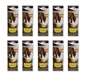 dragon shield 100 standard size smoke resealable sleeves (10 packs)