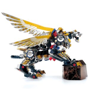 microworld 3d metal puzzle, mechanical flying tiger metal model kits, diy brain teaser challenge 3d puzzles for adults, art craft home decor gift for teens