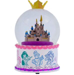 disney castle musical snowglobe princess group silhouette