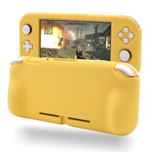 silicone grip case for nintendo switch lite (yellow)