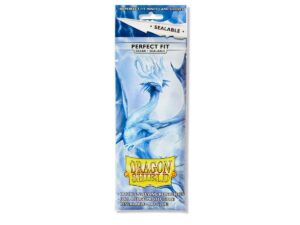 dragon shield 100 standard size perfect fit clear resealable sleeves (1 pack)