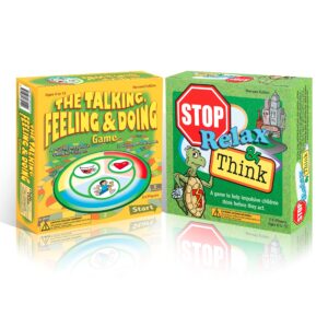 the talking, feeling, doing & stop, relax, think game bundle