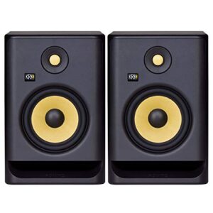 krk rokit 7 g4 studio monitor speaker bundle - pair