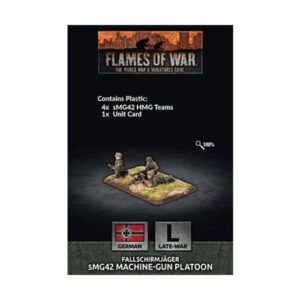 flames of war: late war: german: fallschirmjager hmg platoon (ge770)