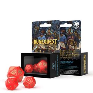 q-workshop runequest red & gold expansion dice