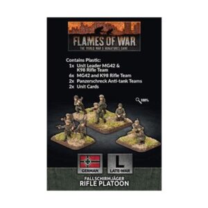 flames of war: late war: german: fallschirmjager platoon (ge768)