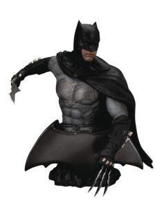 beast kingdom justice league action bust series: batman pvc bust multicolor 6 inches