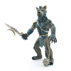 coyka - dinosaur toys - werewolf warrior - action figure – brown - 8 inch