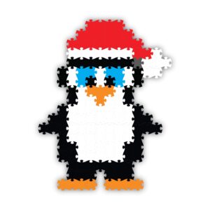 fat brain toys holly jolly jixelz penguin - holiday picture-building craft kit, 6+