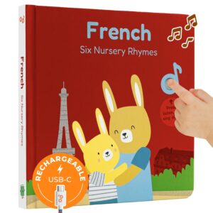 cali's books french nursery rhymes | new rechargeable sound books | sound book for toddlers 1-3 | bilingual books for 1 year old | | french baby book